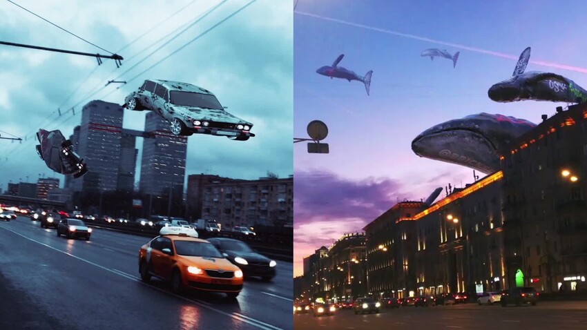 Balene in volo su Mosca e orsi giganti: l’arte virale di Brickspacer (FOTO+VIDEO) - Russia ...